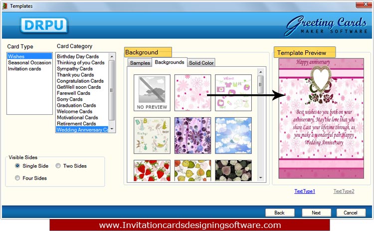 Screenshots of Greeting Cards Designing Software to know how to design ...